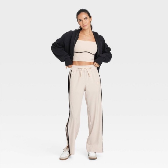 JoyLab | Pants & Jumpsuits | Midrise Piped Track Pants Joylab Cream ...